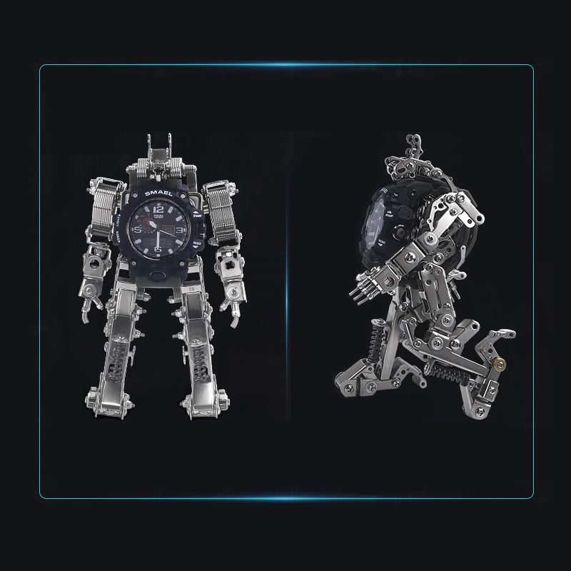 Robot Metal Building Toy Men's Watch Stand Construction Set - MeetIDEA