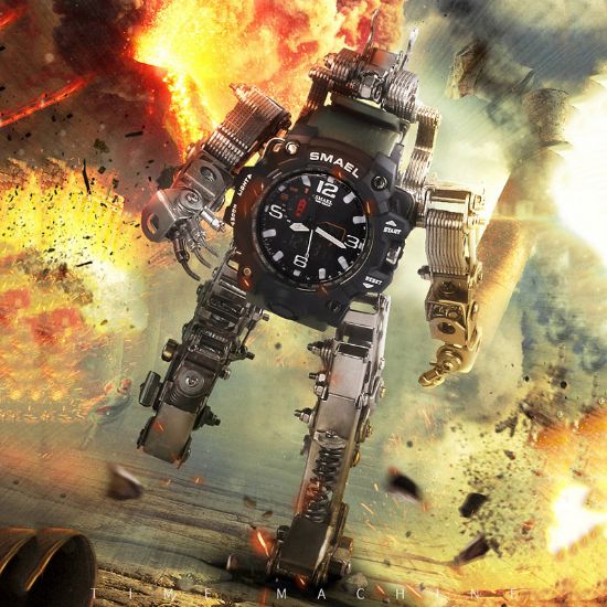 Robot Metal Building Toy Men's Watch Stand Construction Set - MeetIDEA