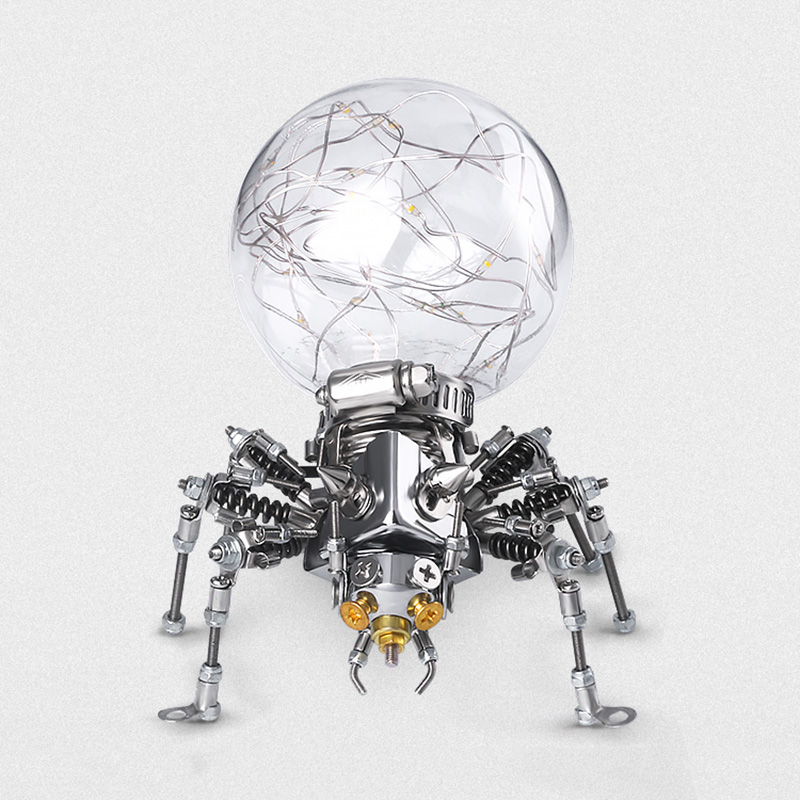 Mechanical Spider Night Light & Metal Building Toy - MeetIDEA