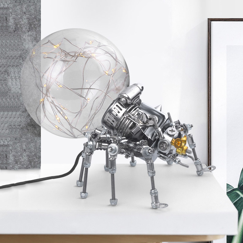 Mechanical Spider Night Light & Metal Building Toy - MeetIDEA