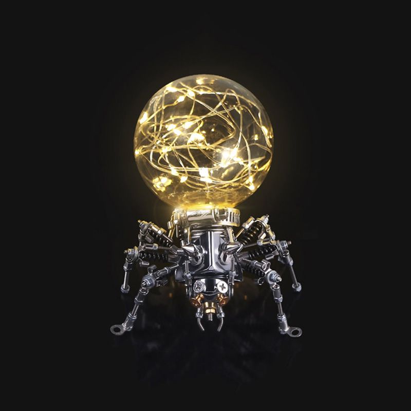 Mechanical Spider Night Light & Metal Building Toy - MeetIDEA