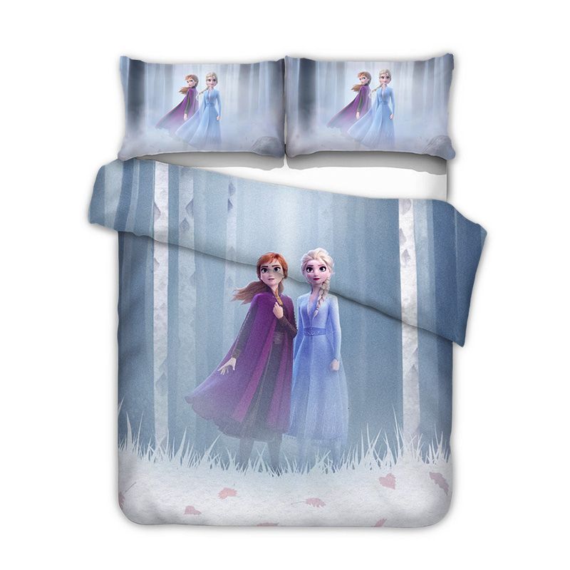 Frozen 2 Princess Anna and Elsa Bedding Set for Girls Duvet Cover ...